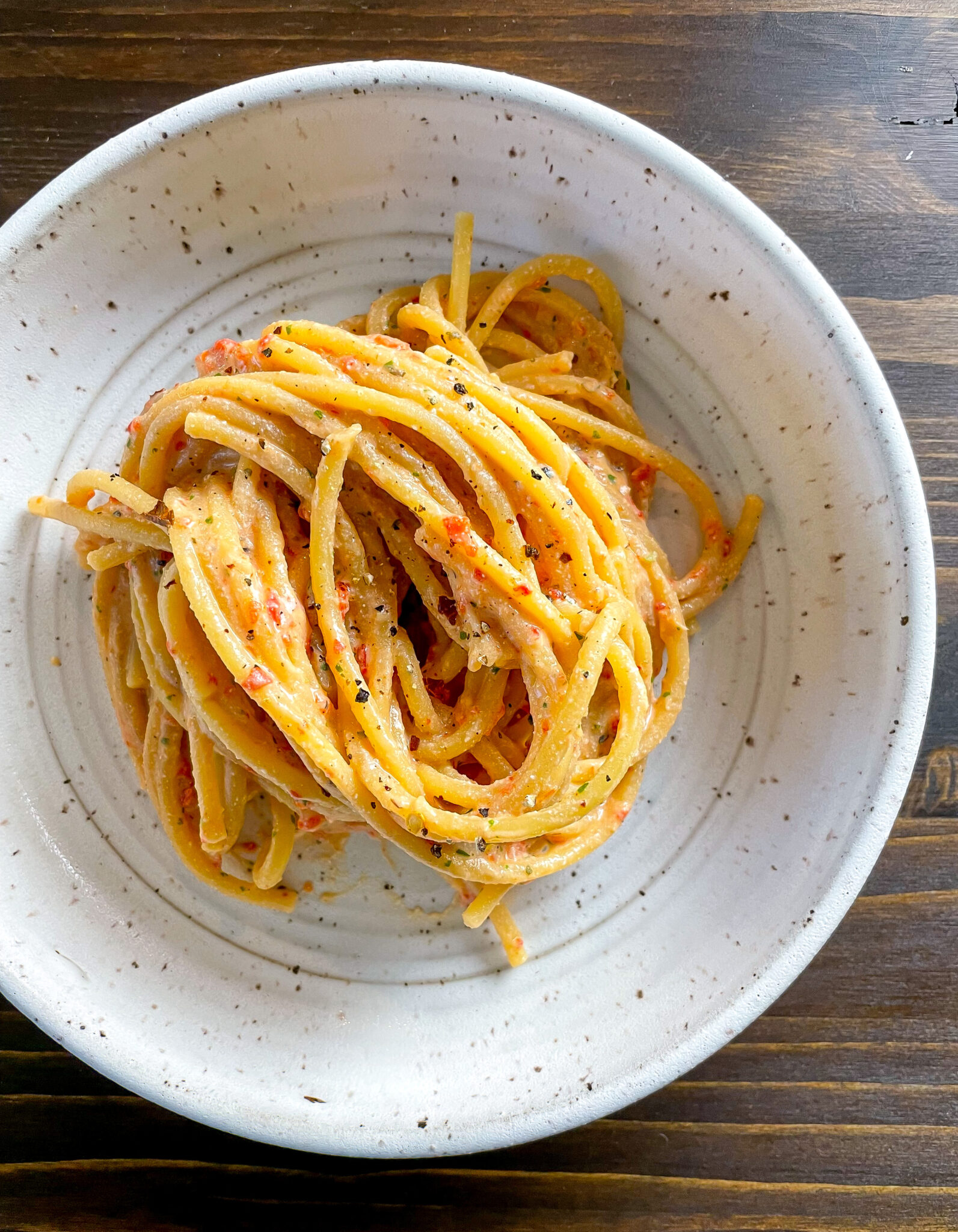 Roasted Red Pepper Pasta - The Slimmer Kitchen